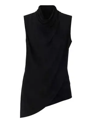 TWINSET Drape Cowl Top - Black