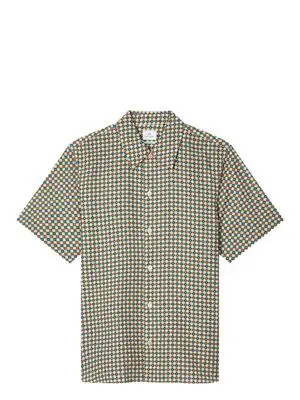 Paul Smith Geo Tile Print Shirt - Neutrals