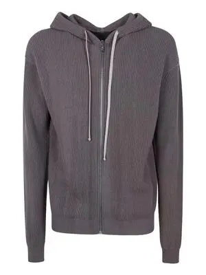Rick Owens Hooded Zip Jacket - Grey