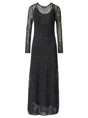 Fabiana Filippi Long Sleeve Lace Dress - Black
