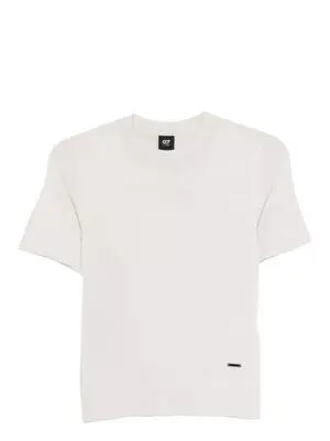 ALPHA TAURI Short-sleeve Knit Top - Neutrals