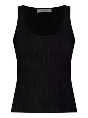 Max Mara Ribbed Vest Top - Black
