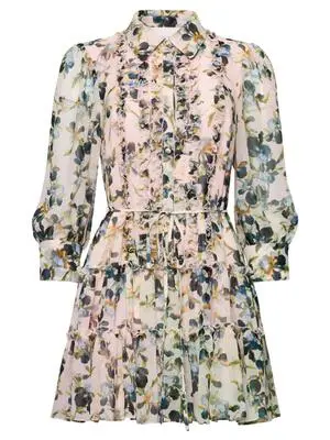 Cinq À Sept Rhys Floral-print Dress - Pink