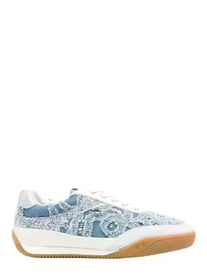 Liu Jo Embellished Denim Lace-up Sneakers - Blue