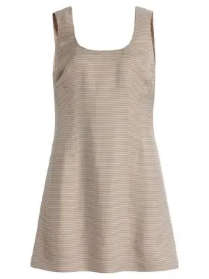 KALLMEYER Eloise Micro-Plaid Mini Dress Multi