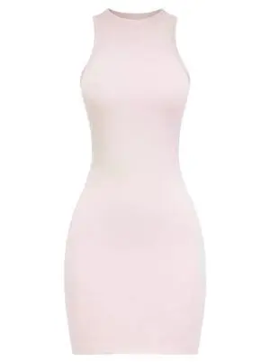 Vetements Round-neck Mini Dress - Neutrals