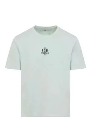 C.P. COMPANY Print-detail T-shirt - Blue