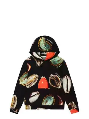 DENIM TEARS Shell-print Hoodie - Black