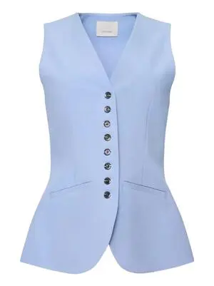 Cinq À Sept Kallen Waistcoat Blue