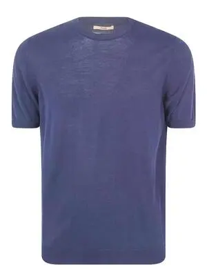 NUUR Short-sleeve Crew-neck T-shirt - Blue