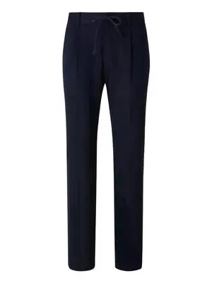 GRAN SASSO Drawstring Pleated Trousers