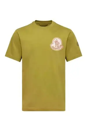 Moncler Crew-neck Logo-print T-shirt - Green