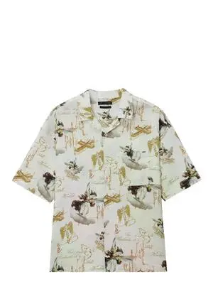 FIVE CM Patterned Short-sleeve Shirt - Neutrals