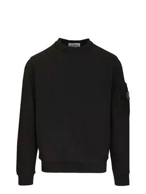 Stone Island Sleeve-pocket Sweatshirt - Black