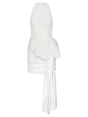 ROTATE BY BIRGER CHRISTENSEN Lace Mini Dress With Bow - White
