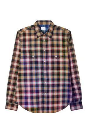 Paul Smith Checked Pocket Shirt - Black