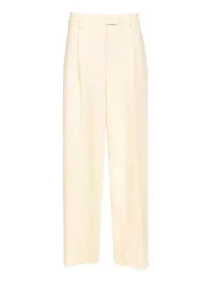 THELATEST Wide Leg Pleated Palazzo Pants - Neutrals