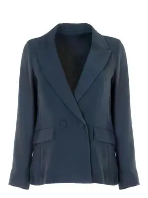 I BLUES Zannata Double-breasted Blazer - Blue