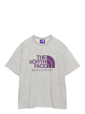 PALACE Purple Label Graphic-detail Cotton T-shirt - Grey