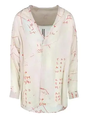 Rick Owens Graphic Long-sleeve Shirt - Neutrals