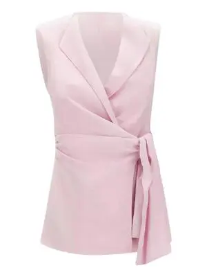 Faithfull The Brand Jagger Notched Lapel Vest - Pink