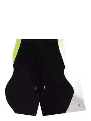CASABLANCA Colour-Block Logo Shorts