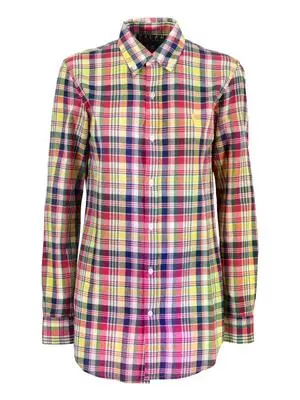 Polo Ralph Lauren Plaid Button-down Top - Red