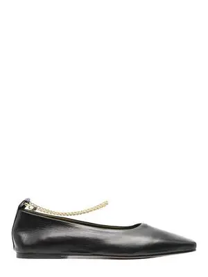 MARIA LUCA Chain-link Ballerina Shoes - Black