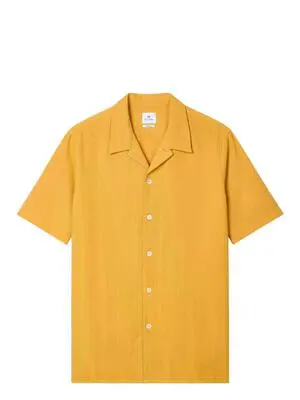 Paul Smith Ribbed Short-sleeve Shirt - Yellow