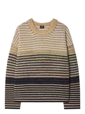 Paul Smith Striped Round-neck Sweater - Neutrals