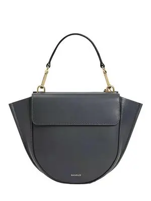 WANDLER Hortensia Flap-Closure Tote Bag Grey