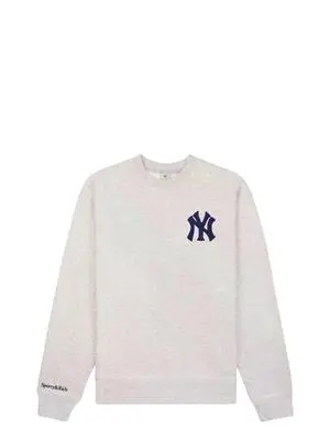SPORTY & RICH Yankees Serif Sweatshirt - Grey