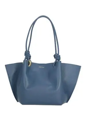COCCINELLE Coccinelle Finn Grained Leather Shoulder Bag Blue