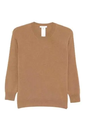 THE ROW Noler Long-Sleeve Sweater Brown