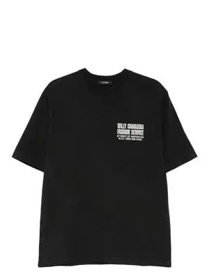 WILLY CHAVARRIA Fashion Service Crew-neck T-shirt - Black