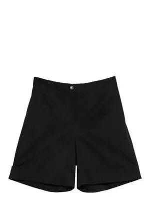 Marina Rinaldi Pleated Tailored Shorts Black