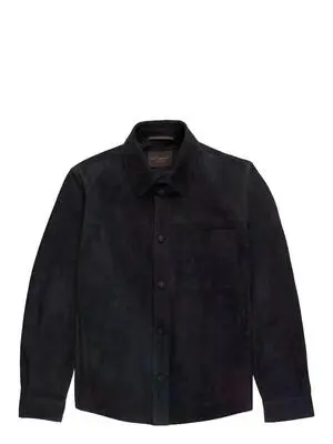 SLOWEAR Suede Overshirt - Black