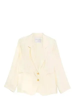 FORTE_FORTE Buttoned Blazer - Yellow
