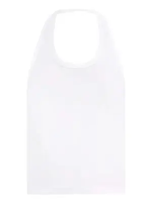 Vetements Halter Cotton Tank Top - White