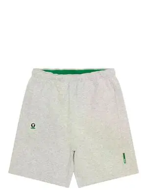 AAPE BY *A BATHING APE Embroidered Logo Shorts - Grey