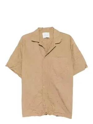 GONGDID DESIGN Chest-pocket Shirt - Brown