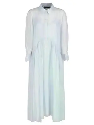 Seventy Long-sleeve Maxi Dress - Blue