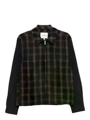 ARTE ANTWERP Plaid Zip-up Jacket - Blue