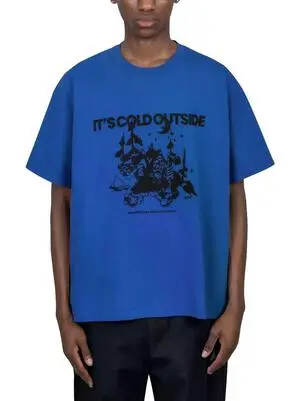 ROA Graphic-print T-shirt - Blue