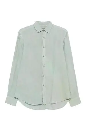 Canali Point-collar Shirt - Green