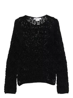 Comme Des Garçons Long-sleeved Sweater - Black