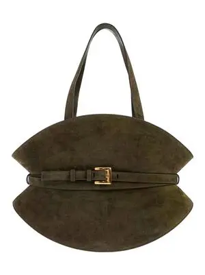 Balmain Medium Shuffle Belt Tote Bag Green