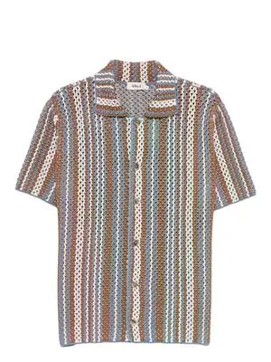 Altea Striped Buttoned Shirt - Blue