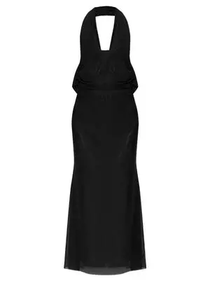 Bond Eye Alessia Halter-neck Midi Dress - Black