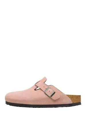 BIRKENSTOCK Boston Buckled Leather Sneakers Pink